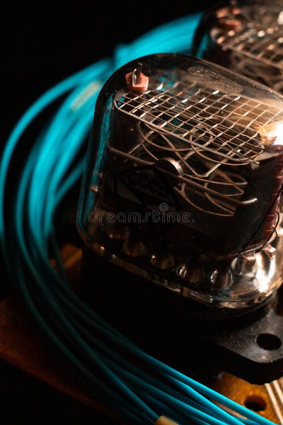 Nixie Tubes in-12 with Wires, Nixie Tubes Macro Photography, Old and ...