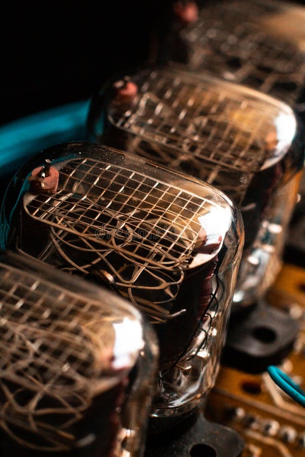 Nixie Tubes in-12 with Wires, Nixie Tubes Macro Photography, Old and ...