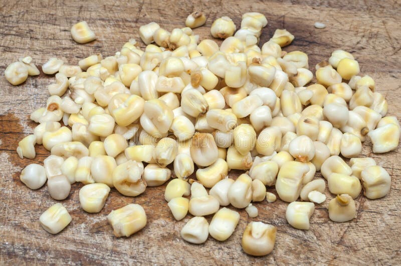 Nixtamalized corn stock image. Image of wooden, horizontal - 42662959