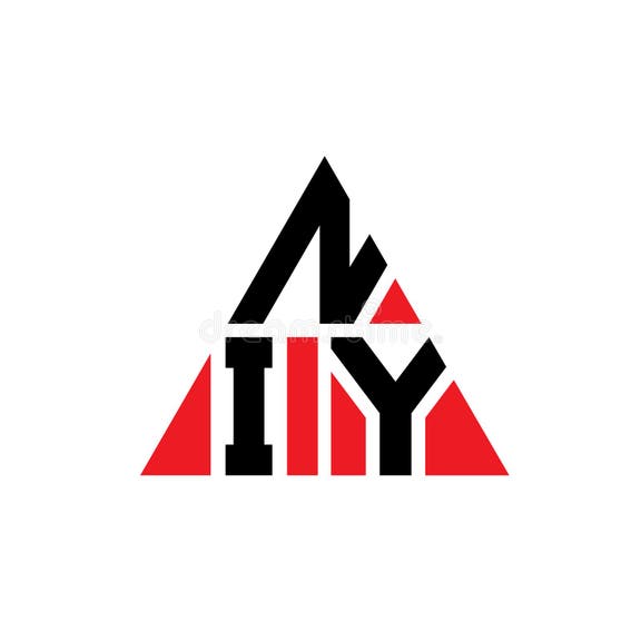 NIY Triangle Letter Logo Design with Triangle Shape. NIY Triangle Logo ...