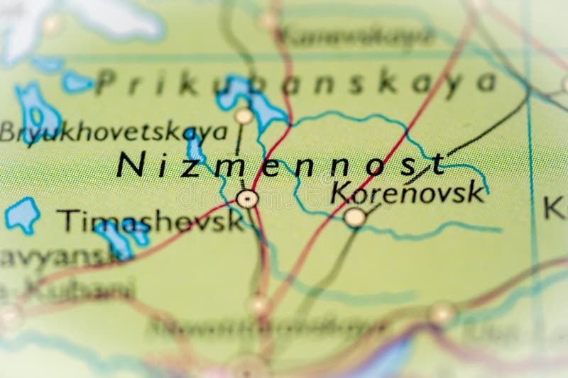Nizmennost Highlighted on a World Map Stock Image - Image of atlas ...