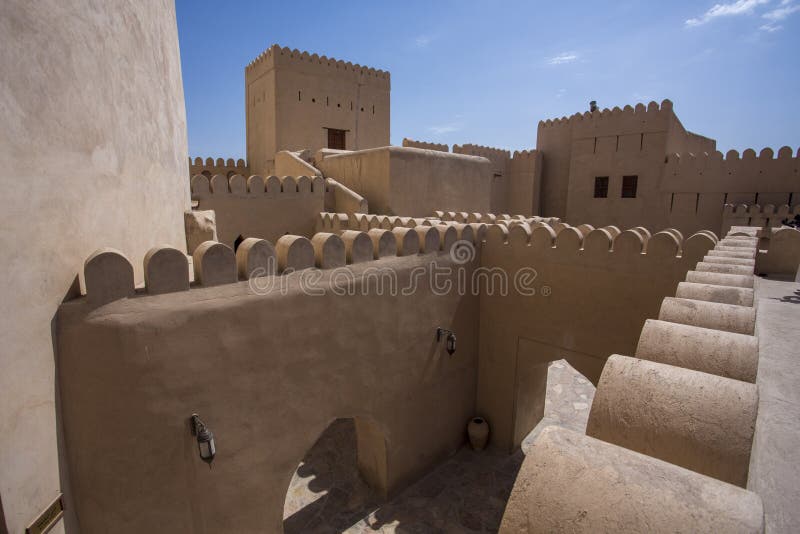 Nizwa castle stock photo. Image of castle, fort, main - 91854140