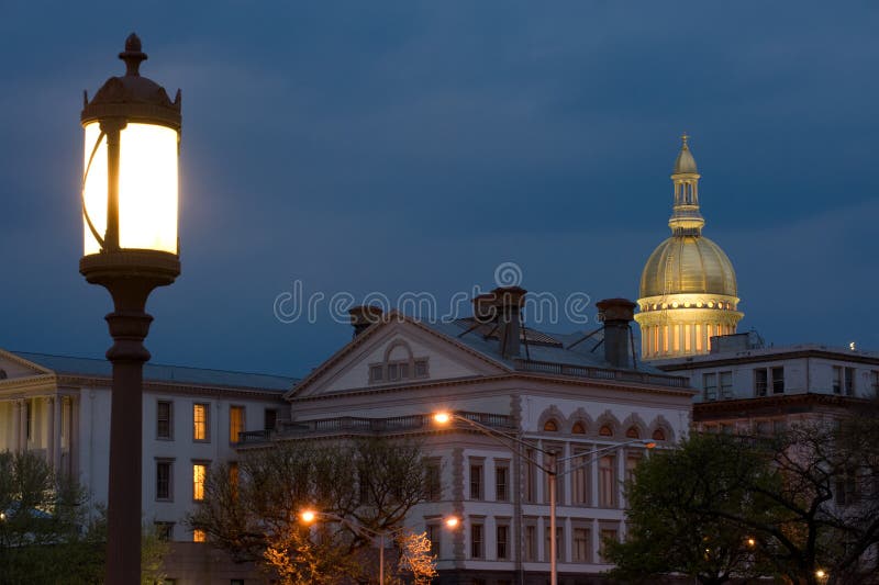 NJ capitol van de staat stock afbeelding. Image of oriëntatiepunt ...
