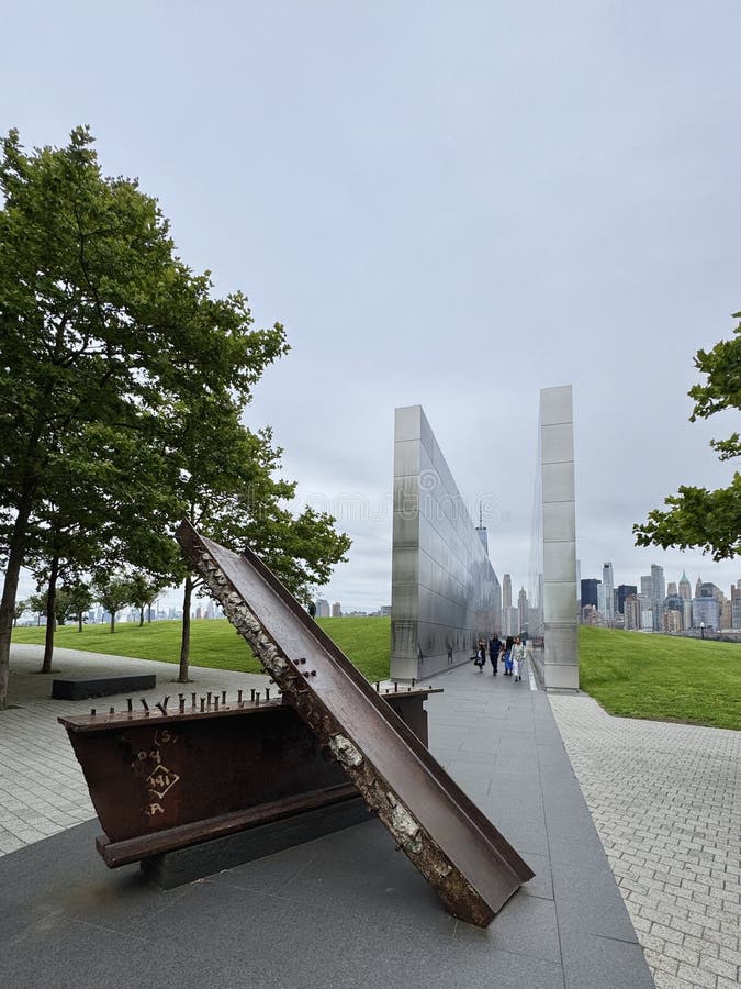 9 11 Empty Sky Memorial Standing in Jersey City Liberty Park Stock Photo - Image of walkway ...