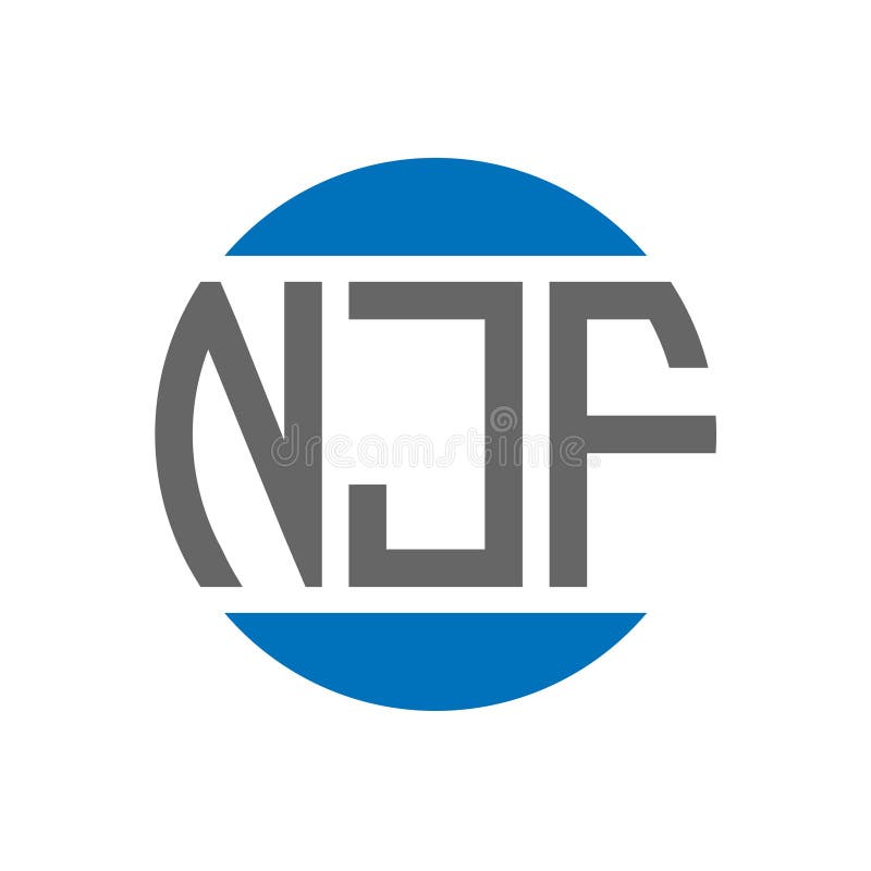 NJF Letter Logo Design on White Background. NJF Creative Initials ...