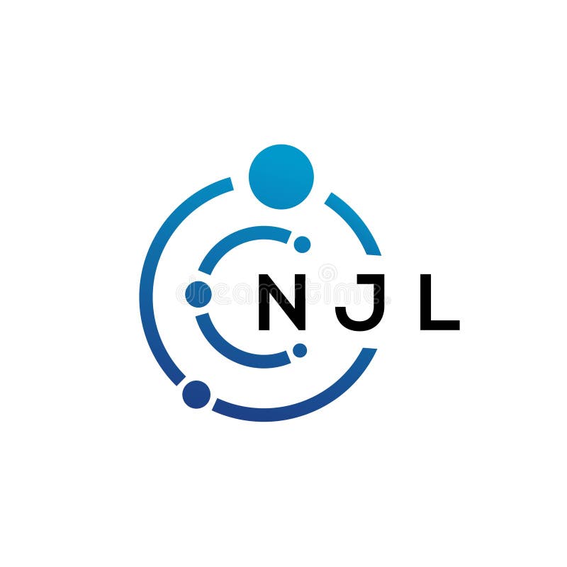 NJL Letter Technology Logo Design on White Background. NJL Creative ...