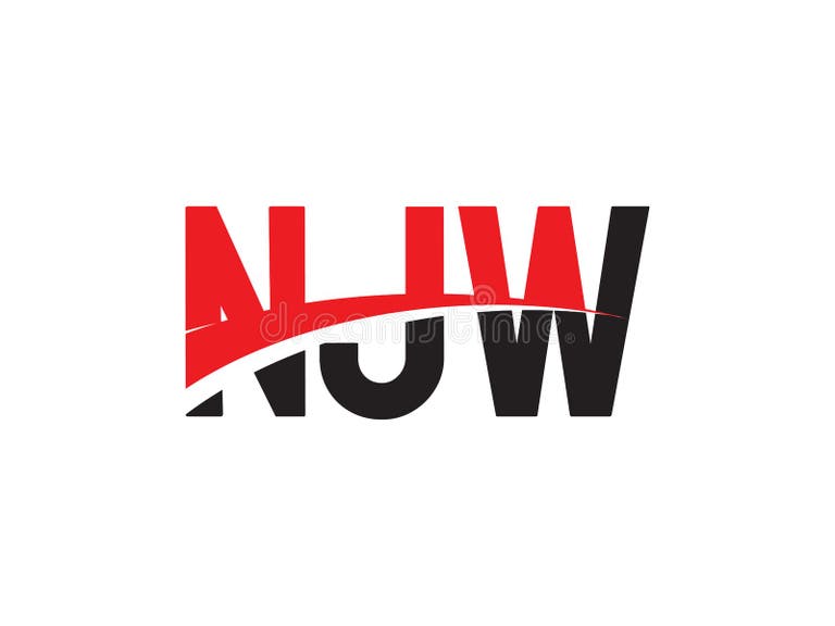 NJW Letter Initial Logo Design Vector Illustration Stock Vector ...