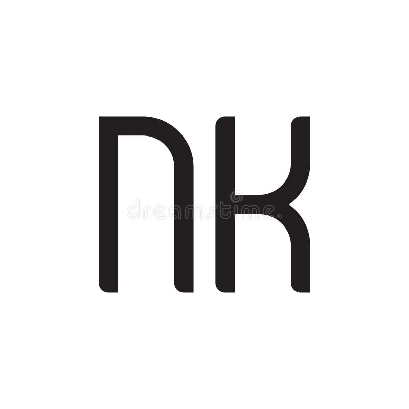 Nk Initial Letter Vector Logo Icon Stock Vector - Illustration of ...