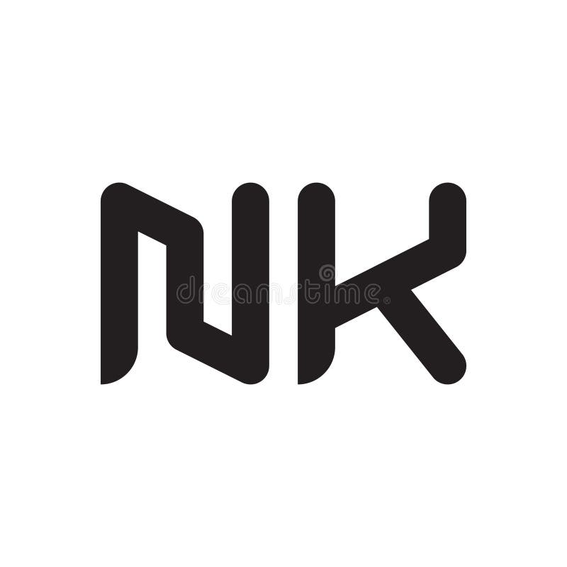 Nk Initial Letter Vector Logo Icon Stock Vector - Illustration of clean ...