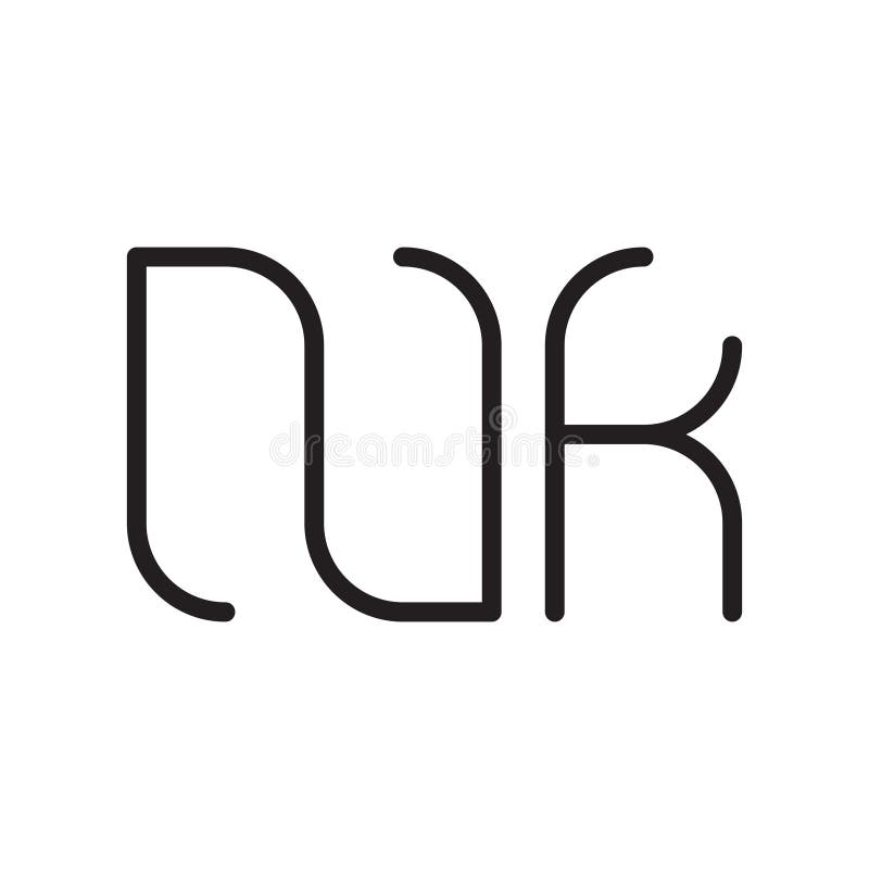 Nk Initial Letter Vector Logo Icon Stock Vector - Illustration of ...