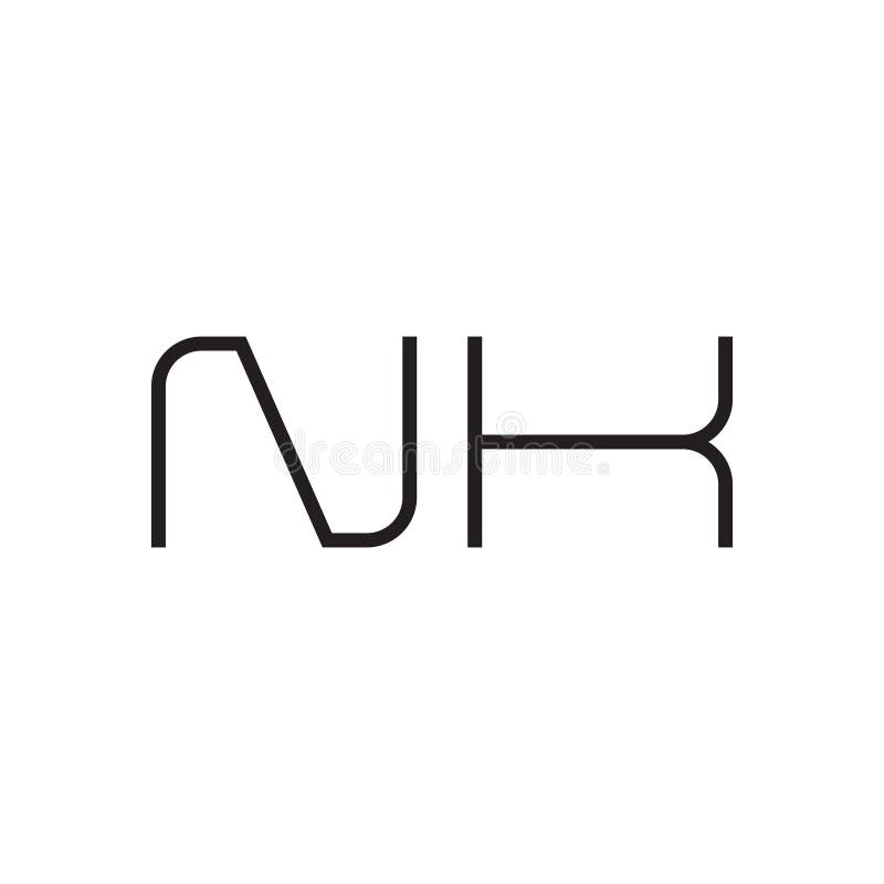Nk Initial Letter Vector Logo Icon Stock Vector - Illustration of ...