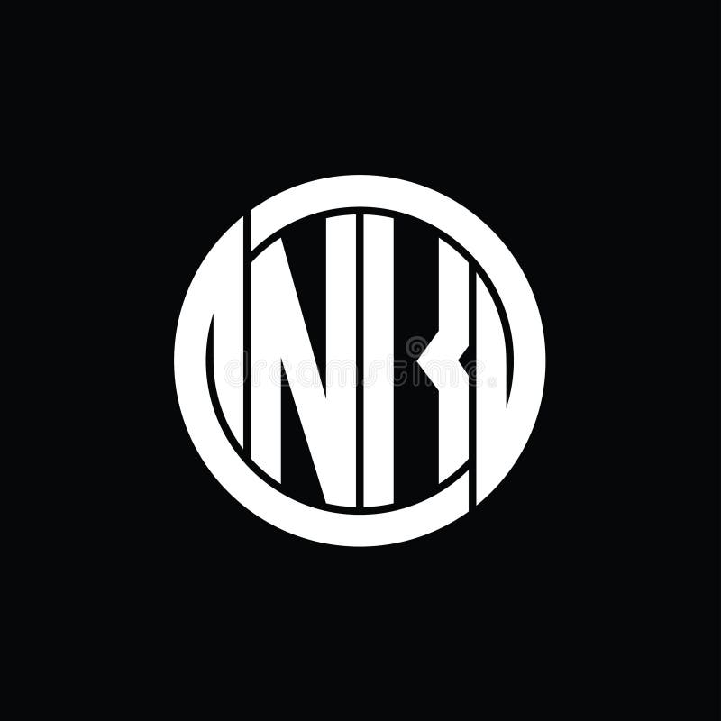 NK Logo Monogram Shield Inside Circle Shape Vector Images Design ...