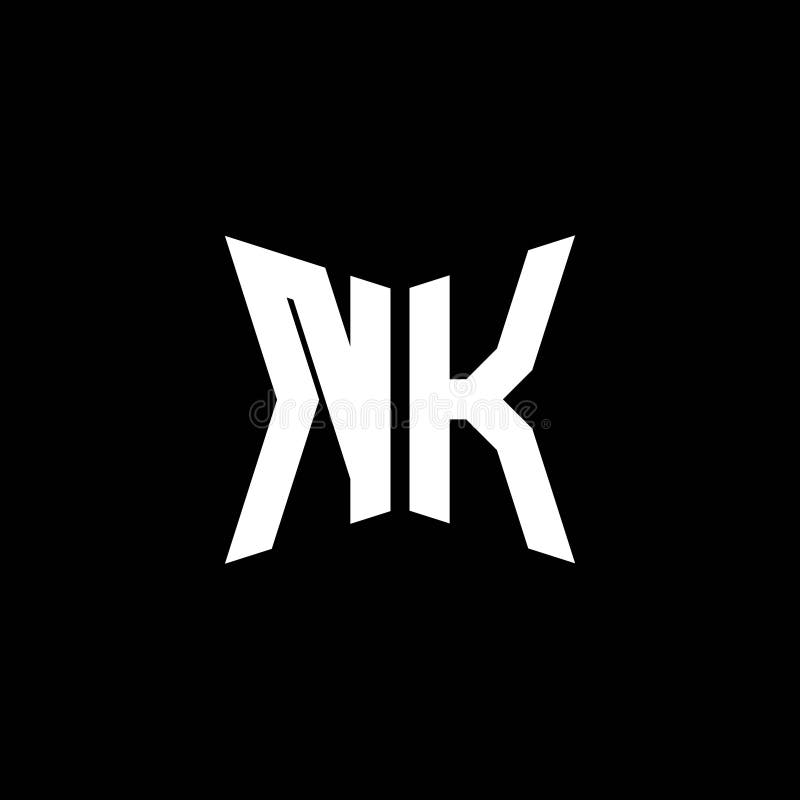 NK Logo Monogram Geometric Shape Style Stock Vector - Illustration of ... NK Logo Monogram Geometric Shape Style Stock Vector - Illustration of ...