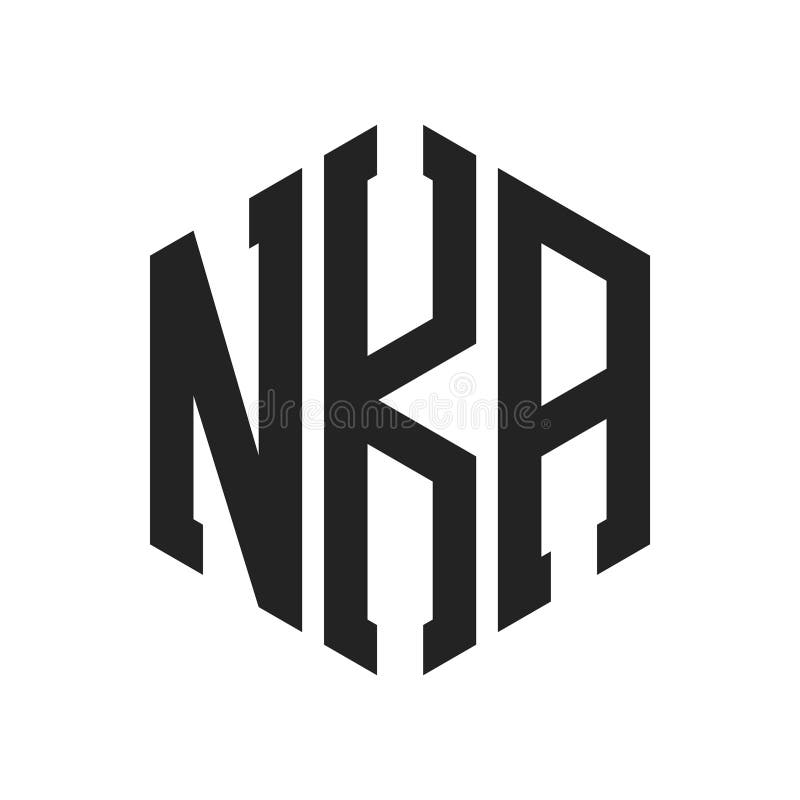 NKA Logo Design. Initial Letter NKA Monogram Logo Using Hexagon Shape ...