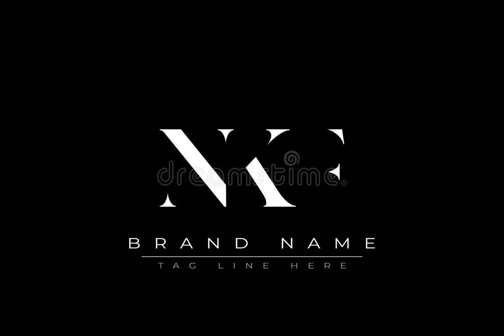 NKF Abstract Letter Logo Design Stock Vector - Illustration of abstract ...