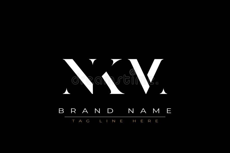 NKM Abstract Letter Logo Design Stock Vector - Illustration of elegant ...
