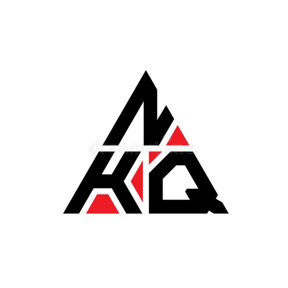 NKQ Triangle Letter Logo Design with Triangle Shape. NKQ Triangle Logo ...
