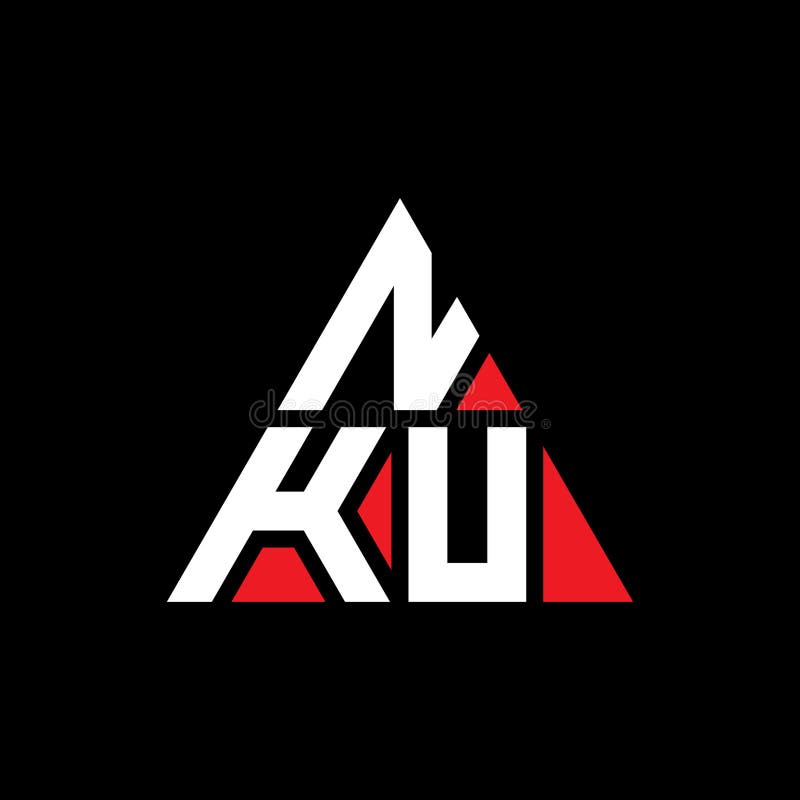 NKU Triangle Letter Logo Design with Triangle Shape. NKU Triangle Logo ...