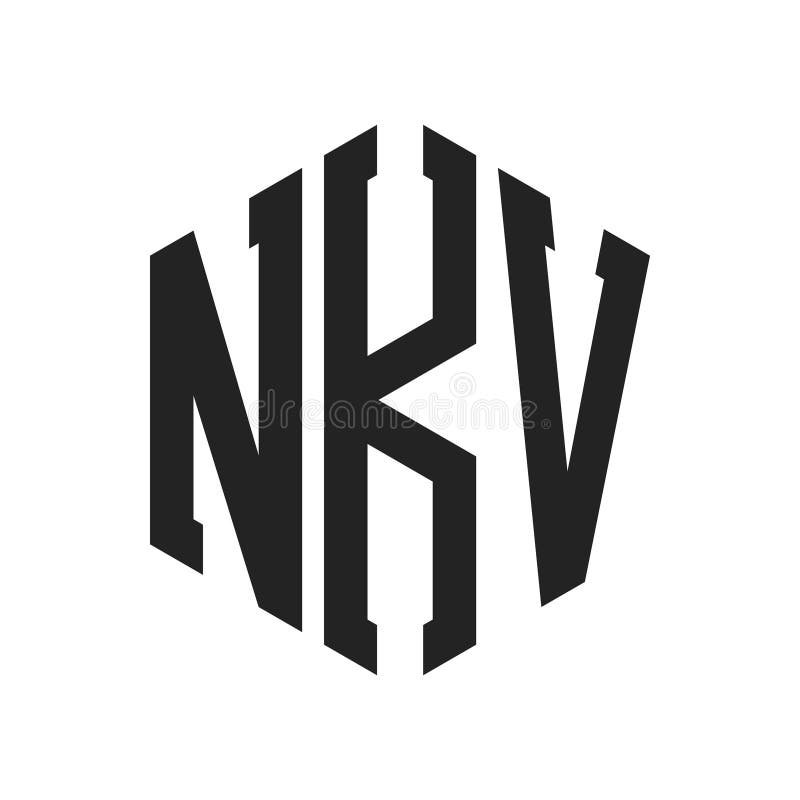 NKV Logo Design. Initial Letter NKV Monogram Logo Using Hexagon Shape ...