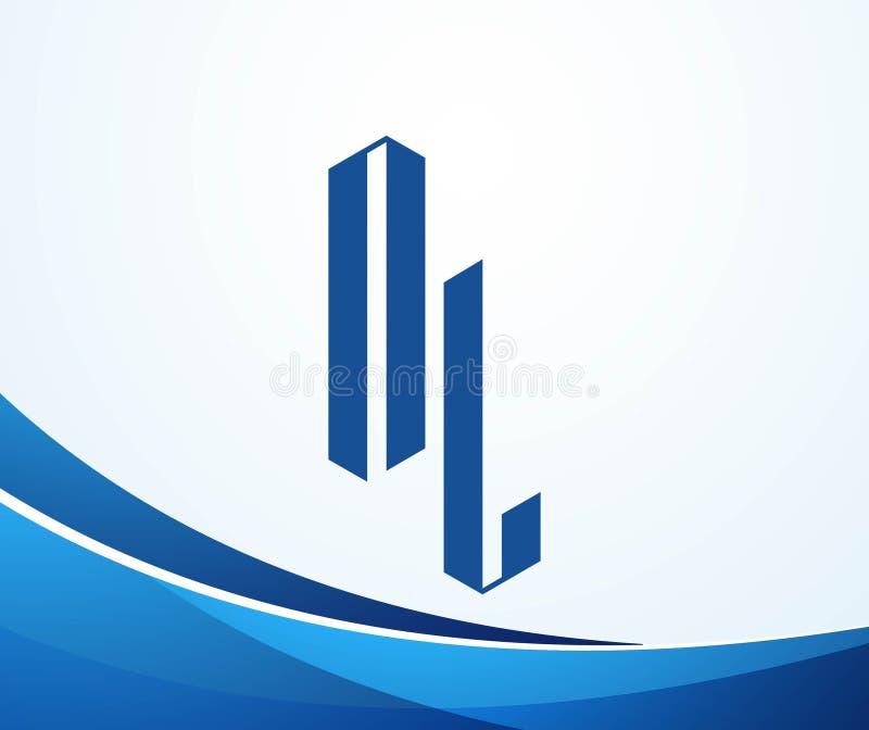 NL Alphabet Letter Logo Design Template Elements Stock Vector ...