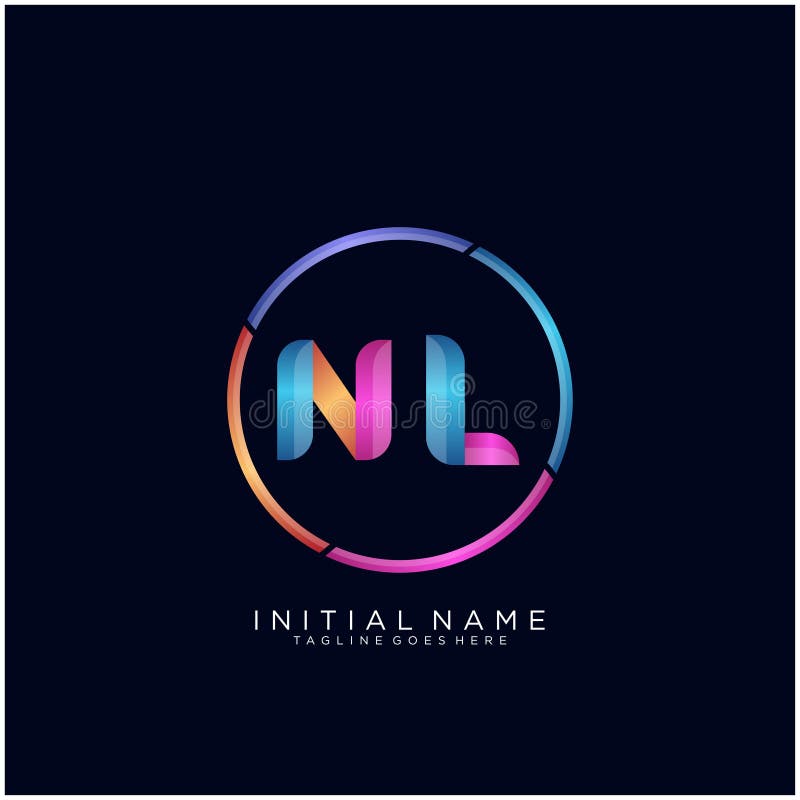 Nl Letter Logo Stock Illustrations – 1,067 Nl Letter Logo Stock ...