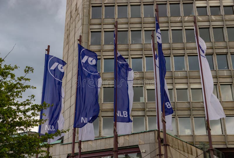 NLB Bank Flags editorial image. Image of company, multiple - 333705960