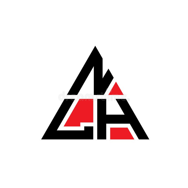 NLH Triangle Letter Logo Design with Triangle Shape. NLH Triangle Logo Design Monogram Stock ...