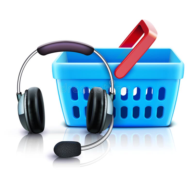 Nline Shopping Support Concept Stock Vector - Illustration of ...