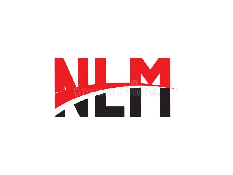 NLM Letter Initial Logo Design Vector Illustration Stock Vector ...