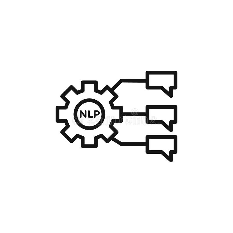 NLP Logo Sign Vector Outline Stock Illustration - Illustration of ...