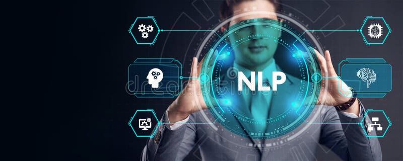 NLP Natural Language Processing AI Artificial Intelligence Stock Image ...