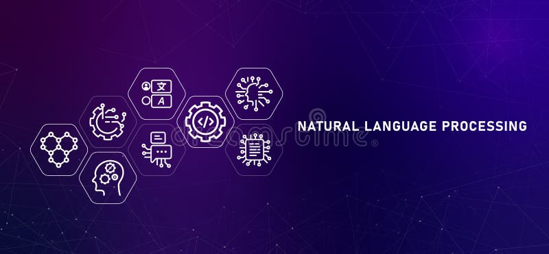 NLP Natural Language Processing Header Gradient Computer Smart Machine Learning Linguistic ...