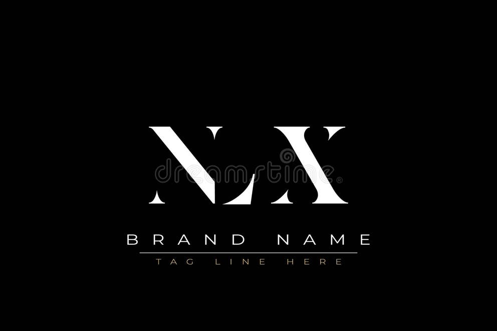 NLX Abstract Letter Logo Design Stock Vector - Illustration of design ...