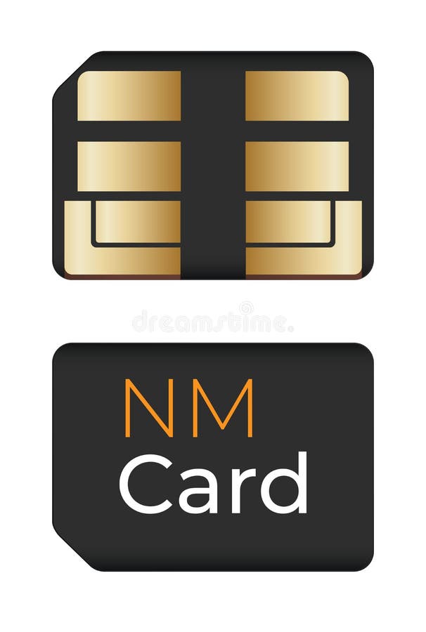 UFS Memory Card Vector Illustration Stock Vector - Illustration of ...