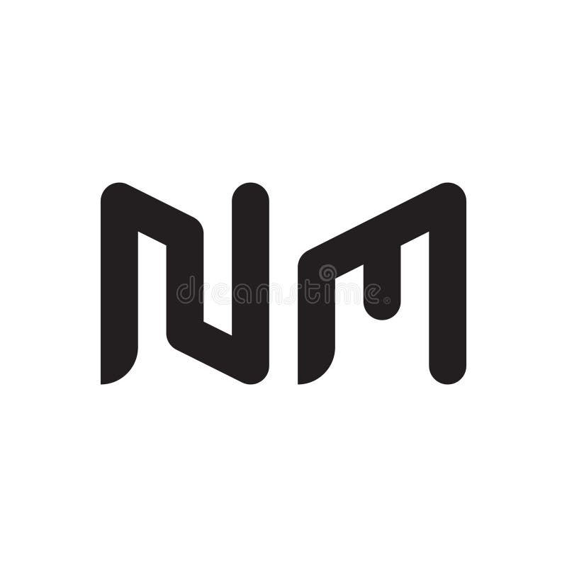 Nm Initial Letter Vector Logo Icon Stock Vector - Illustration of ...