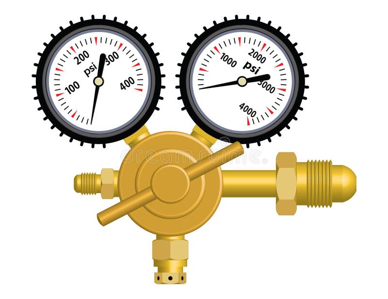 Gas Pressure Reducing Valve. Vector Illustration Stock Vector ...