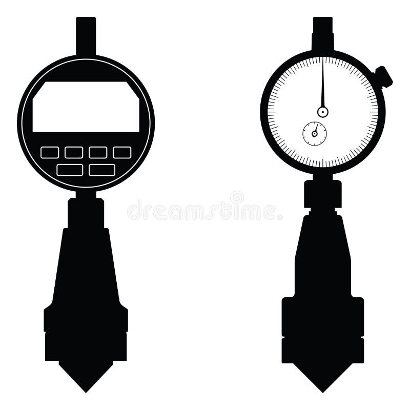 Chamfer Gage Icons Set. Measuring Tools. Vector Illustration Stock ...