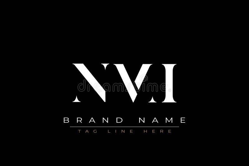 NMI Abstract Letter Logo Design Stock Vector - Illustration of element ...