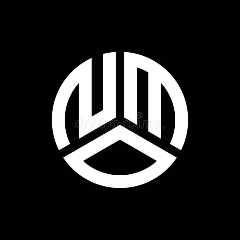 NMO Letter Logo Design on Black Background. NMO Creative Initials ...