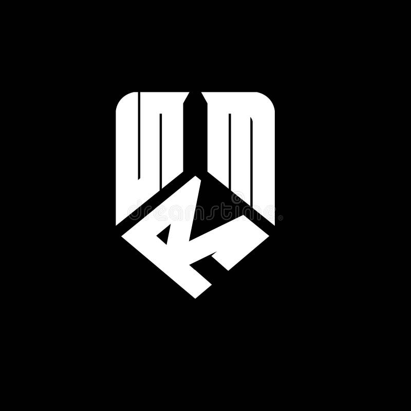 NMR Abstract Monogram Shield Logo Design on White Background. Stock ...