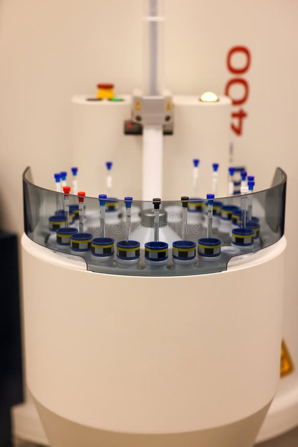 Nmr Nuclear Magnetic Resonance Sample Tubes Placed Autosampler ...