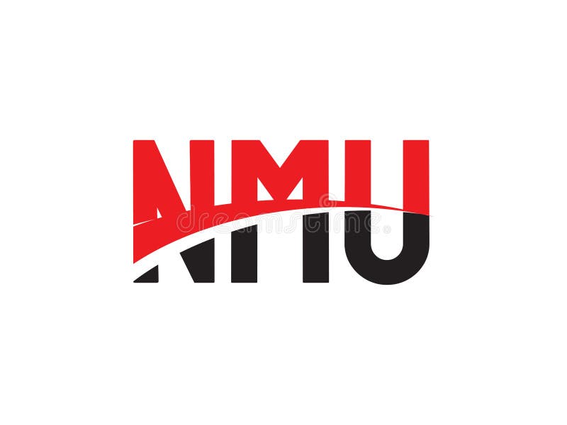 NMU Letter Initial Logo Design Vector Illustration Stock Vector ...