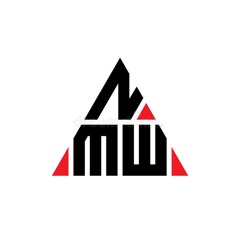 NMW Triangle Letter Logo Design with Triangle Shape. NMW Triangle Logo ...