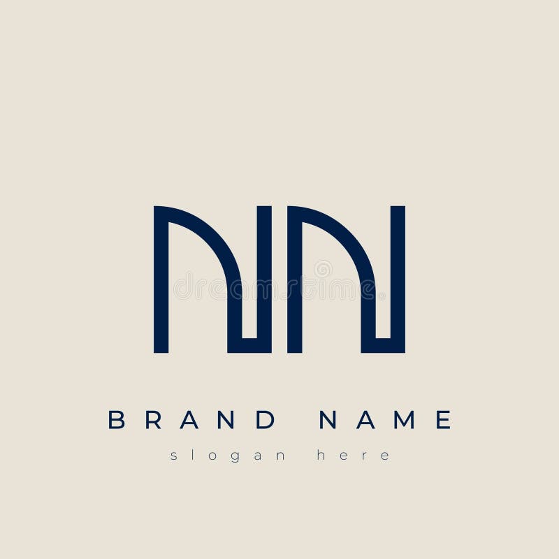 NN Alphabet Letter Icon Logo Stock Vector - Illustration of minimal ...
