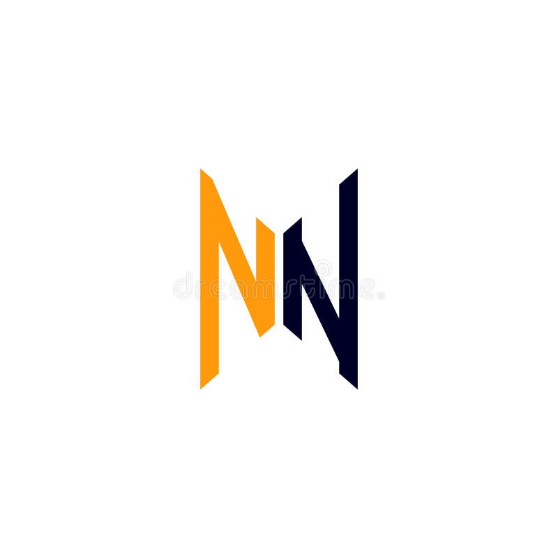 NN Letter Logo Creative Design with Vector Graphic, Stock Vector ...