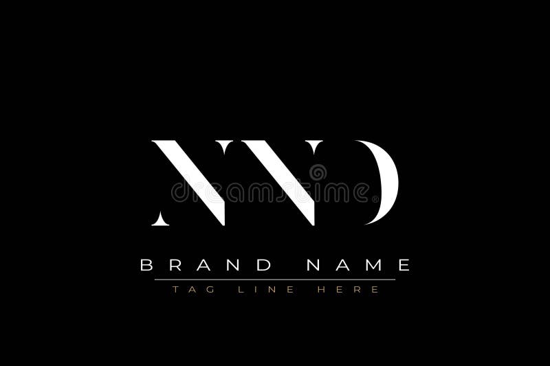 NND Abstract Letter Logo Design Stock Vector - Illustration of ...