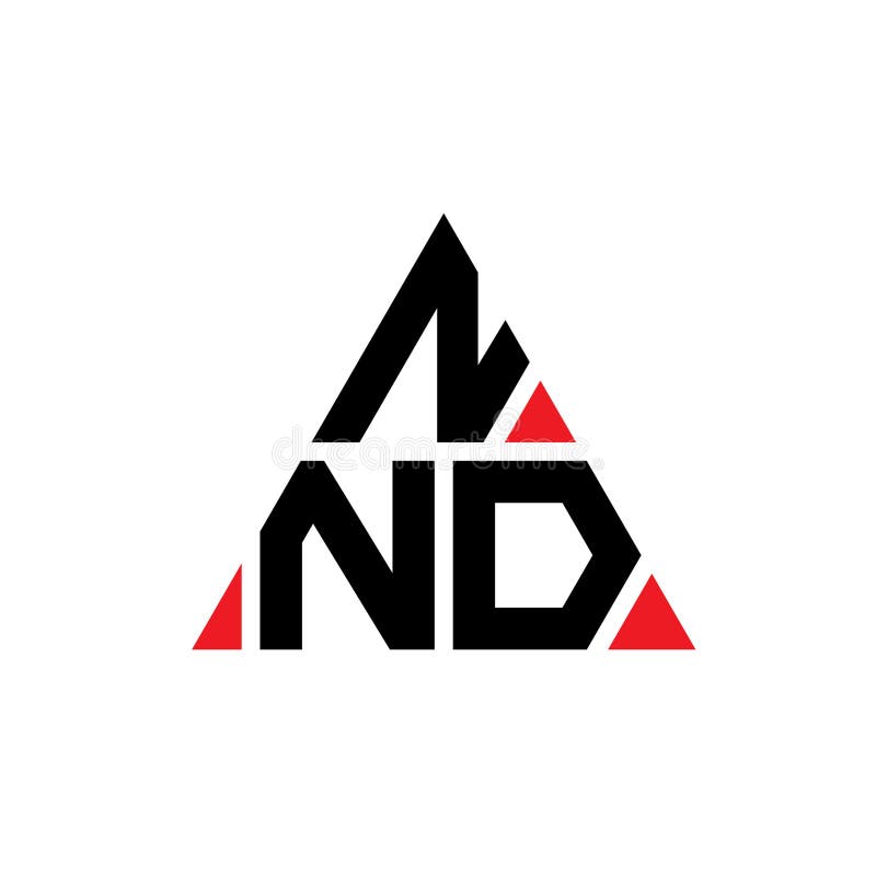 NND Triangle Letter Logo Design with Triangle Shape. NND Triangle Logo ...