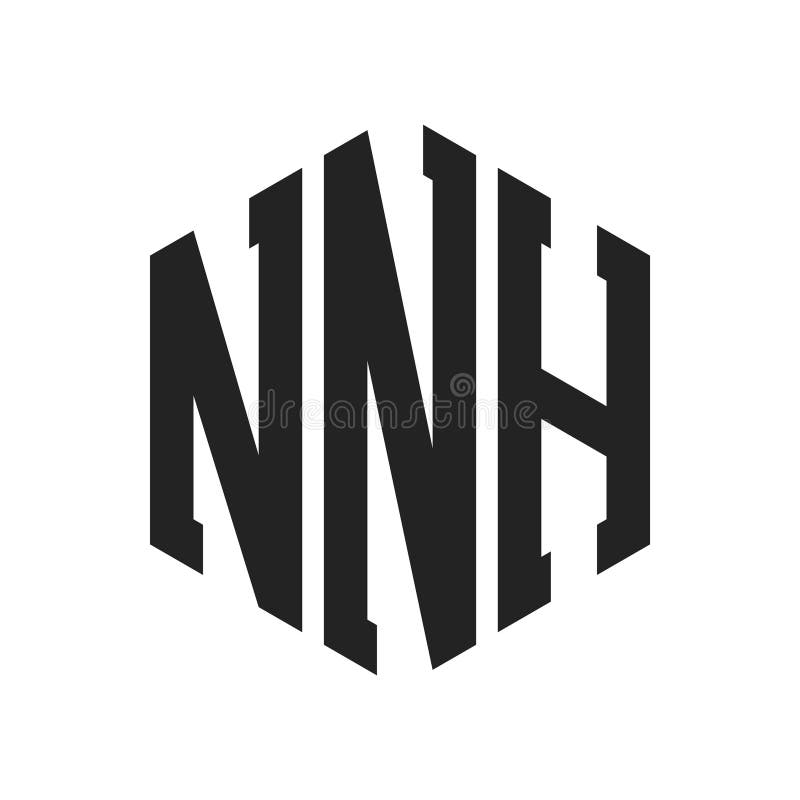 NNH Logo Design. Initial Letter NNH Monogram Logo Using Hexagon Shape ...