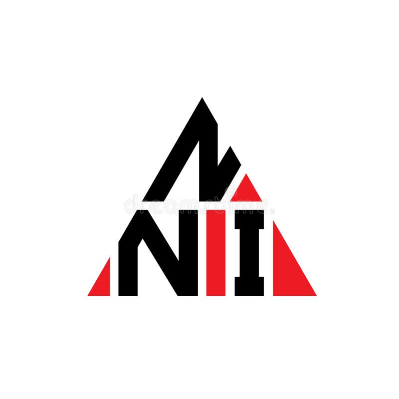 NNI Triangle Letter Logo Design with Triangle Shape. NNI Triangle Logo ...