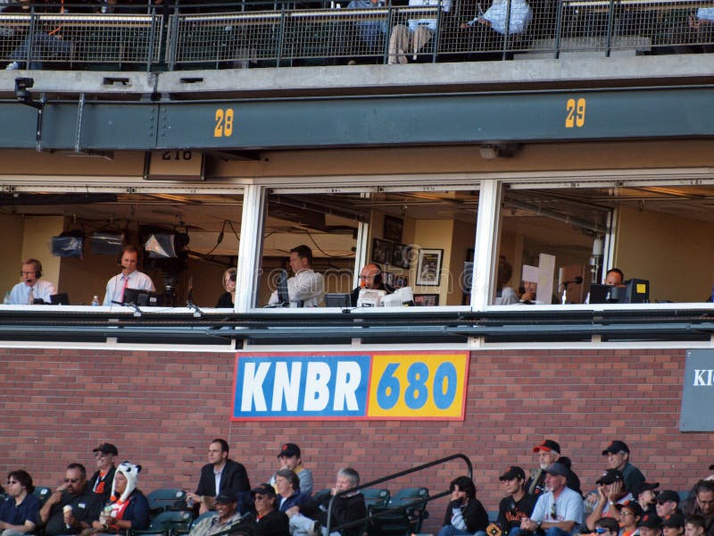 Announcer Jon Miller Sits in the KNBR Booth Editorial Photo - Image of ...